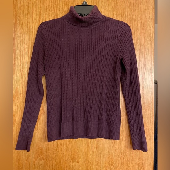 JEANNE PIERRE | Tops | S Jeanne Pierre Plum Turtleneck | Poshmark